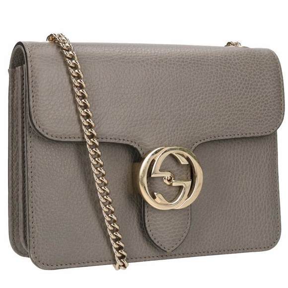 Gucci | Bags | Gucci Interlocking Bag Shoulder Gray Chain Gg | Poshmark